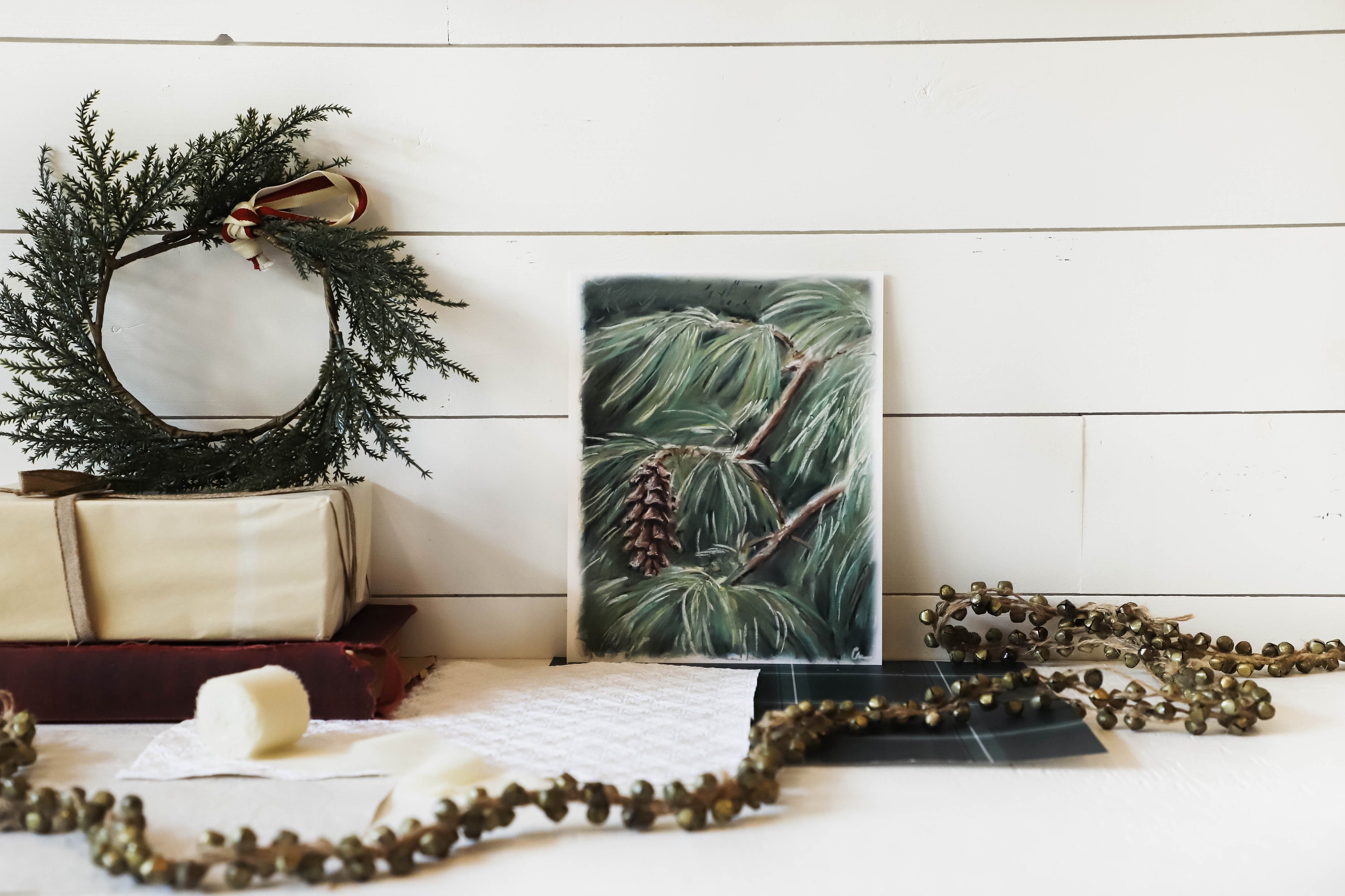 Weeping White Pine Print Pine Sprig Chalk Pastel Art - Etsy Weeping White Pine Print Pine Sprig Chalk Pastel Art - Etsy