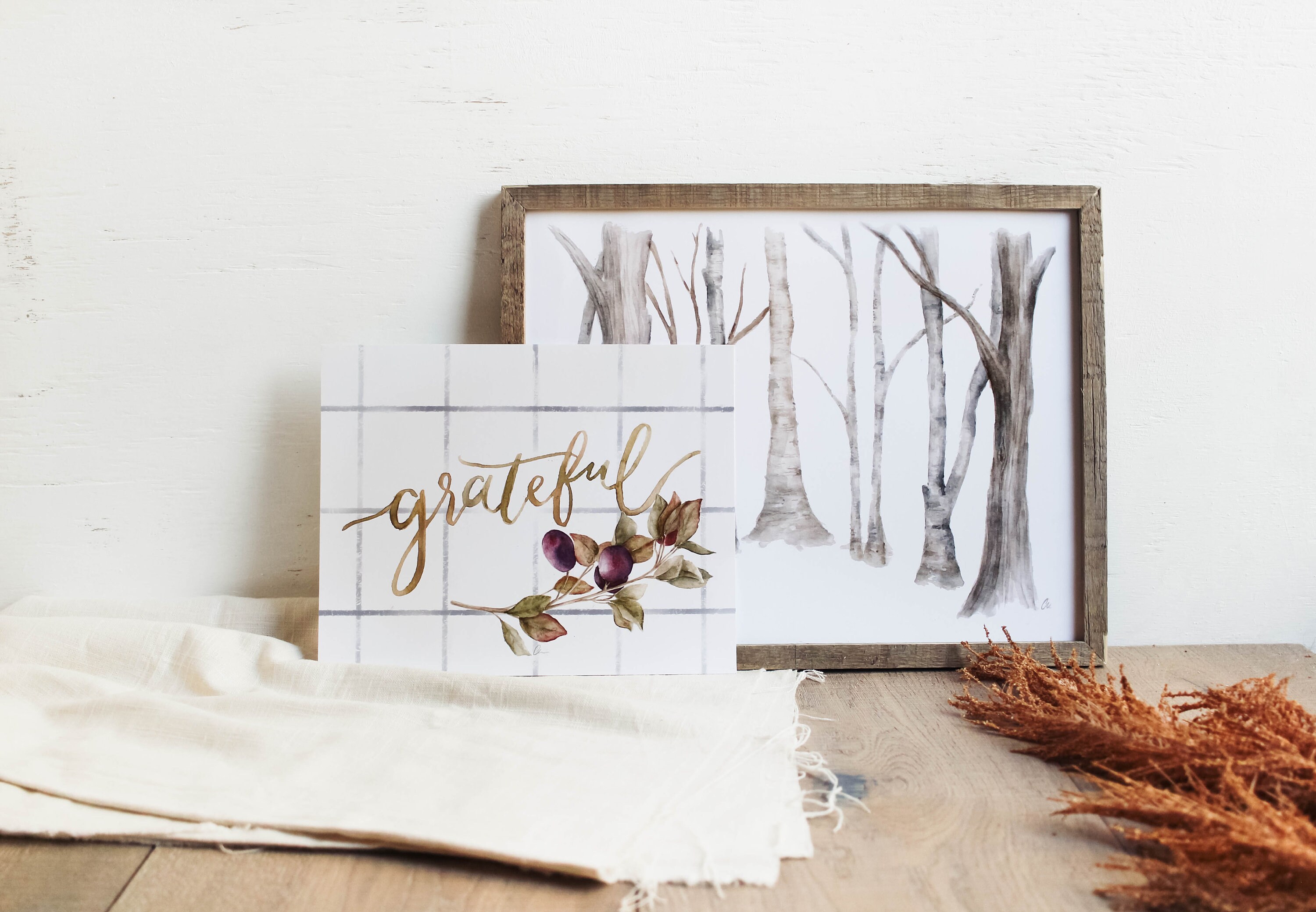 Fall Birch Trees Print Fall Trees Print Fall Print Fall | Etsy