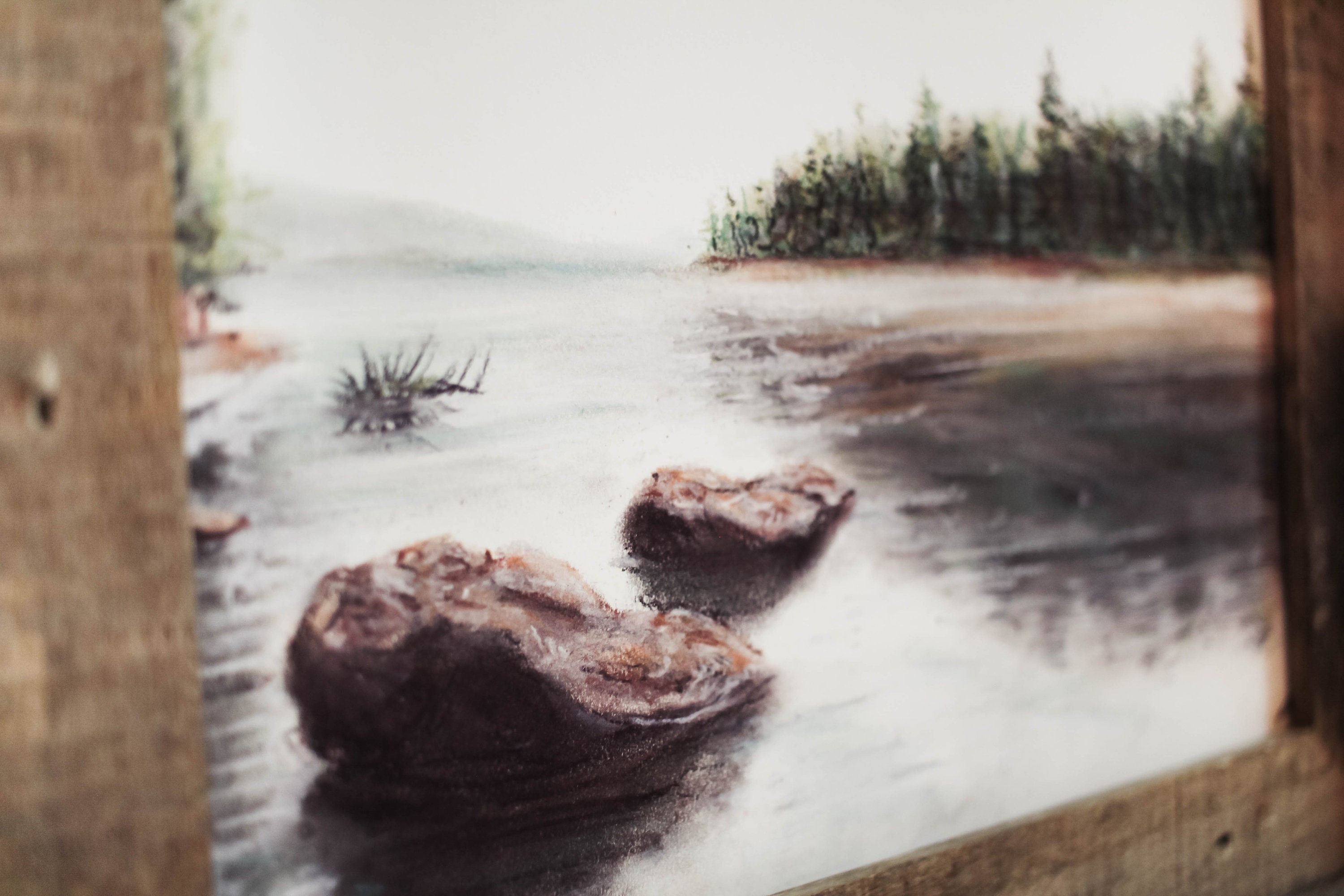 Stampede Lake Print Pastel Print Lake Print Mountain - Etsy