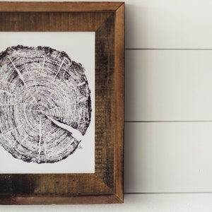 Tree Ring Art Print - Watercolor Tree Ring, Tree Art, Watercolor ...