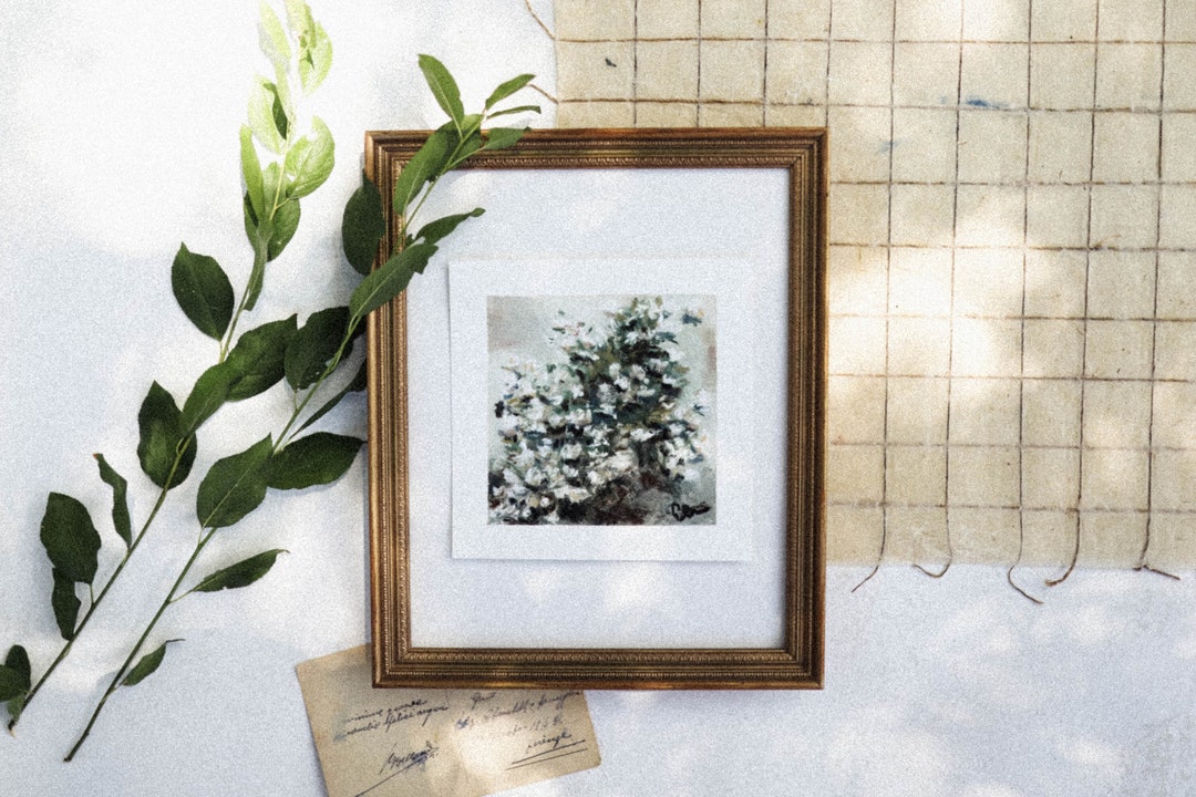 A Bush of Whites Print - Pastel Flowers, Pastel Chalk, Soft, Italy ...