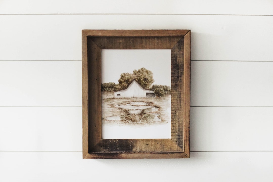 Barn No.8 - Barn Print, Farmhouse Print, Print Only, Minimalist Print ...