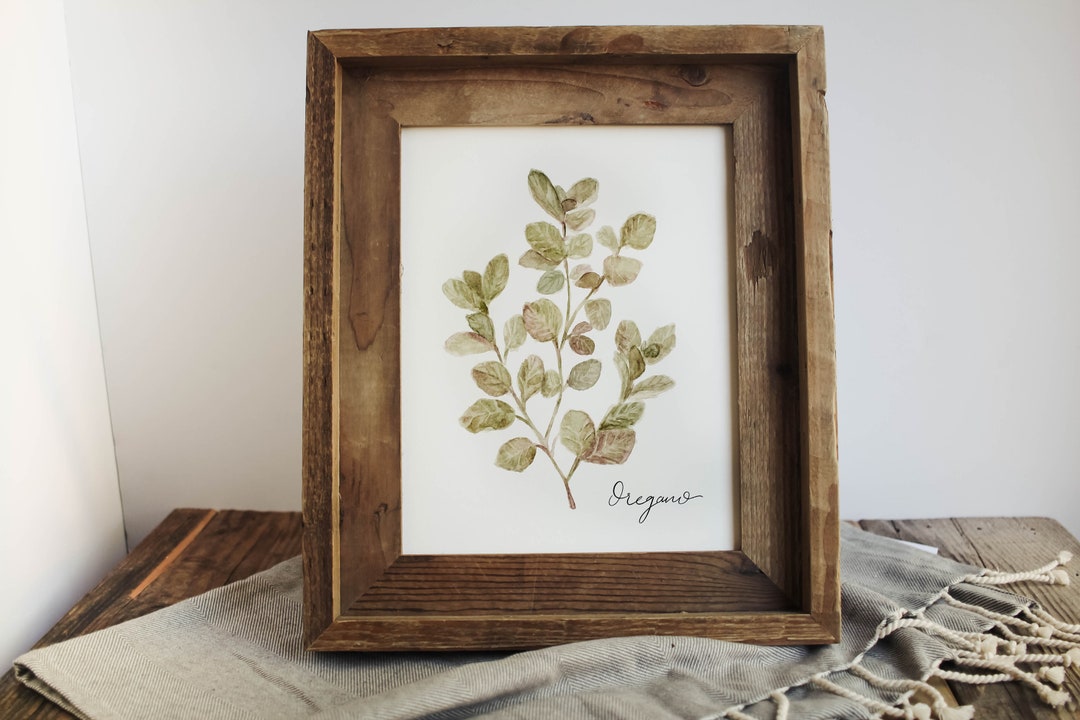 Oregano Print - Watercolor Oregano Painting, Watercolor Herb, Home ...