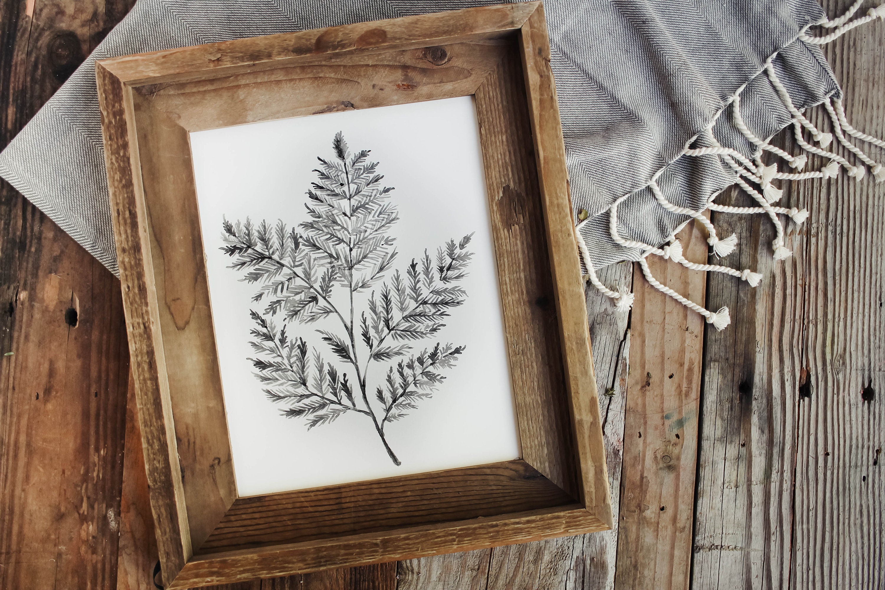 Fern No. 2 Print - Watercolor Fern Print, Fern Print, Home Decor ...