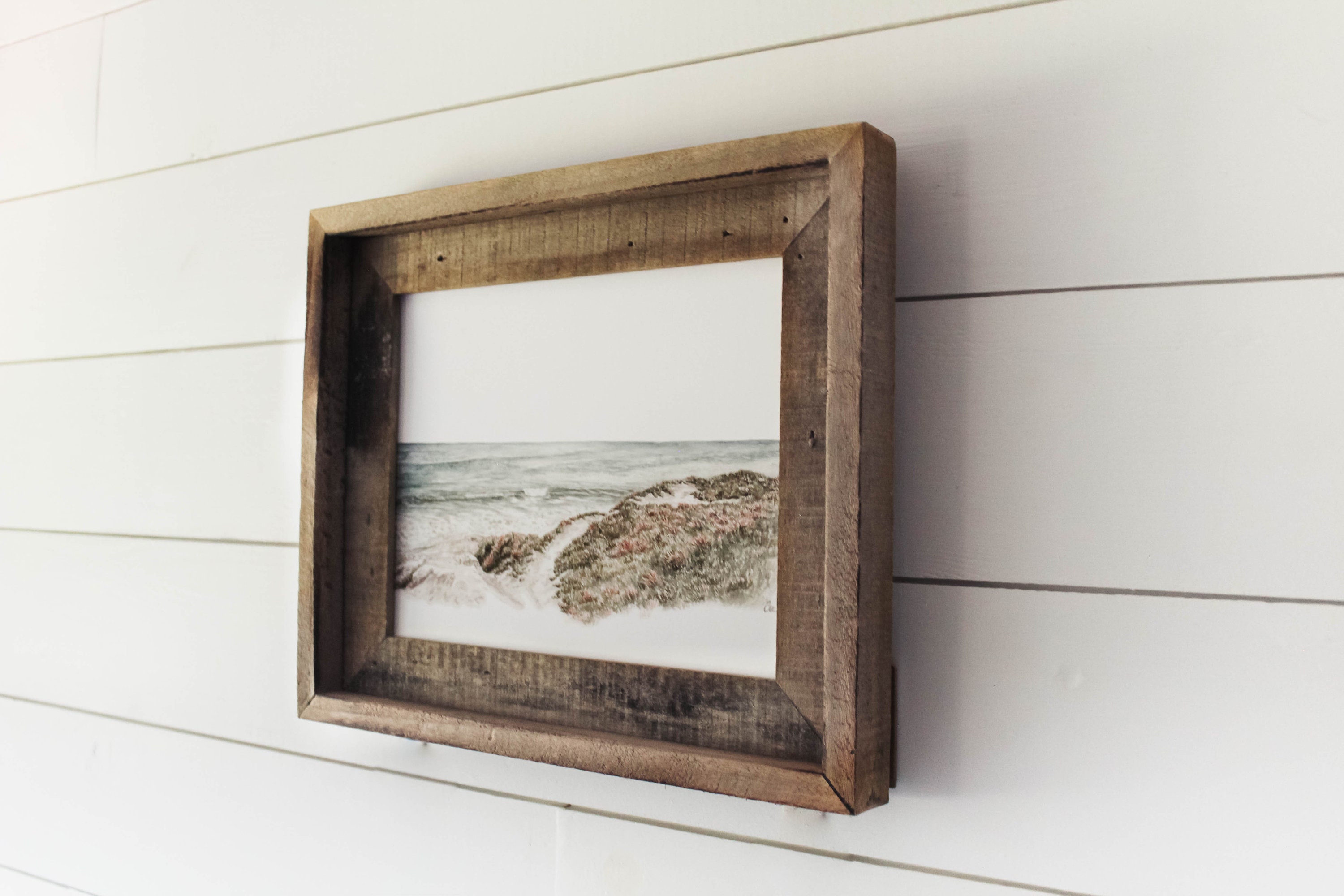 Santa Barbara Shoreside Watercolor Beach Home Decor Ocean - Etsy