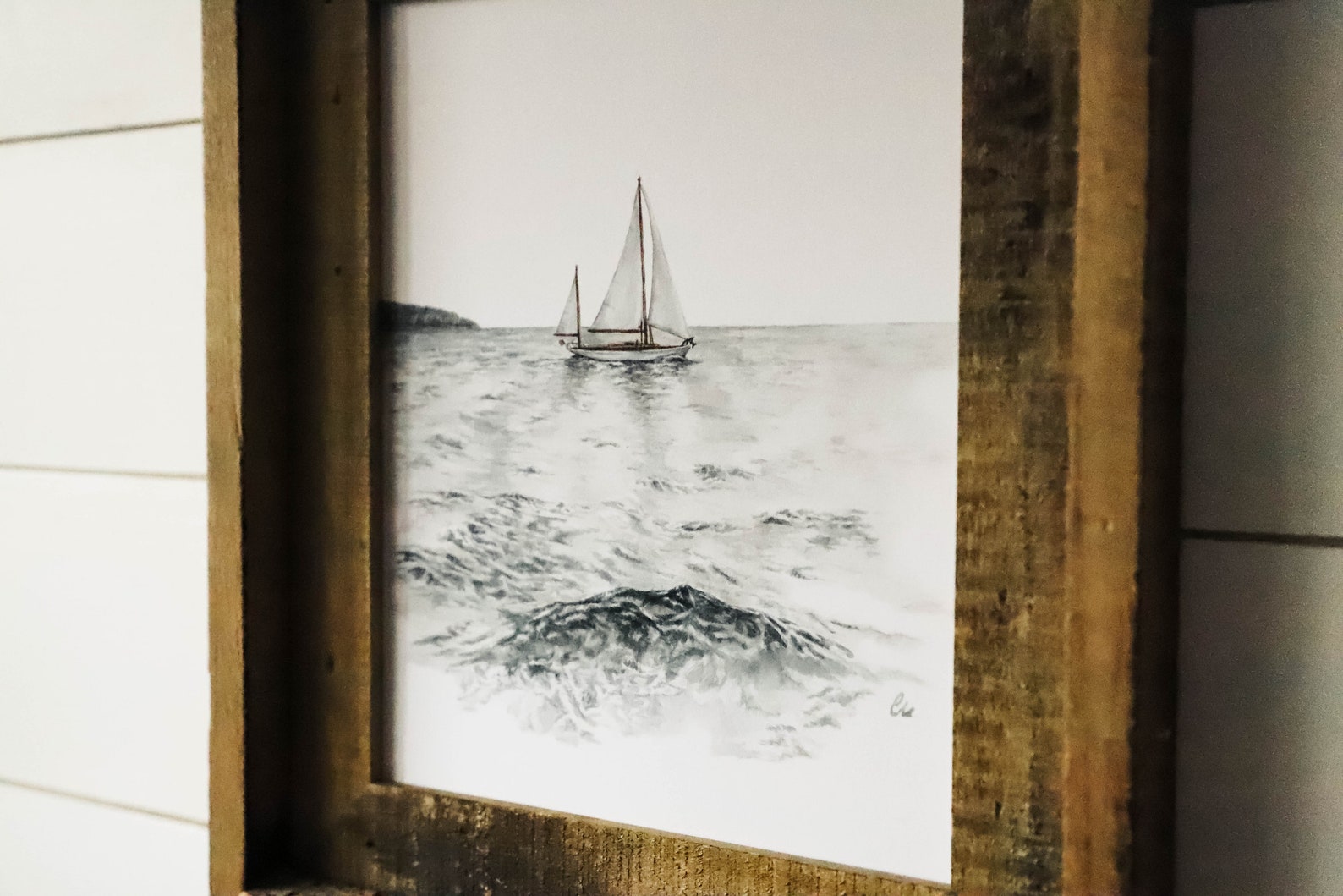Sailboat Print - Sailboat, Ocean, Watercolor Beach, Beach Art, Wall Art ...