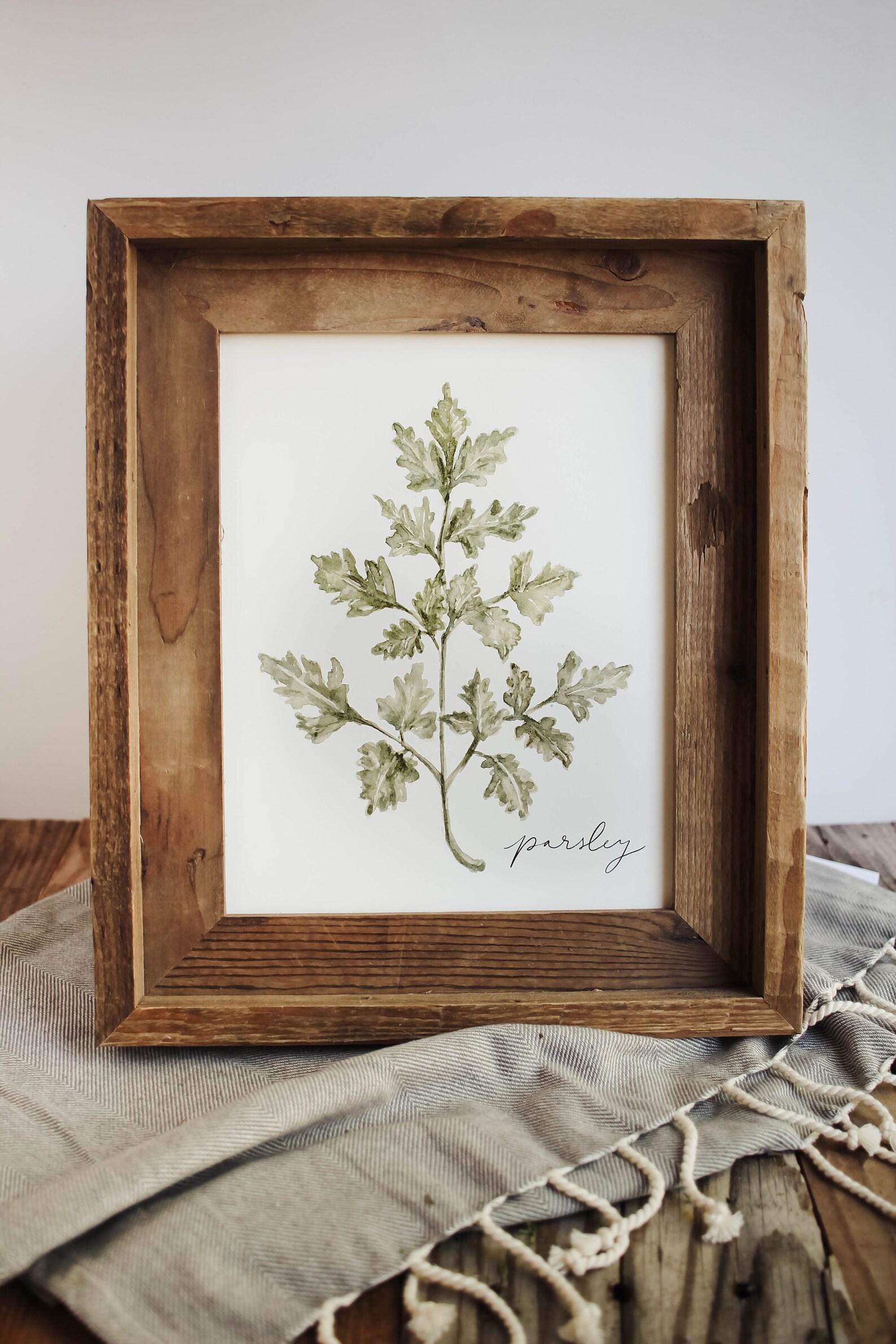 Parsley Print Watercolor Parsley Print Home Decor Print | Etsy