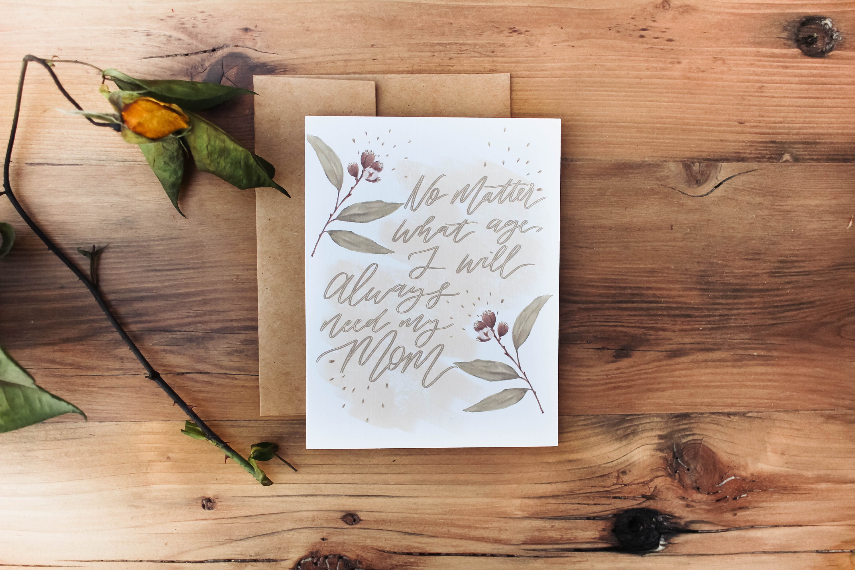 I Will Always Need My Mom Card Mother's Day Card - Etsy