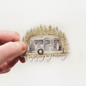 Enjoying the Journey Sticker Water Proof Sticker, Adventure Sticker ...