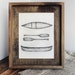 Canoe Print, Canoes, Mountain Decor, Camping, Paddles, Lake House Decor ...