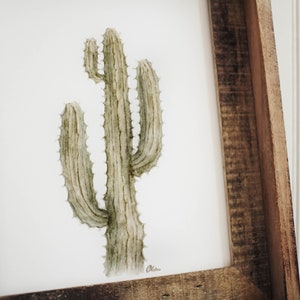Cactus Print No. 1 - Saguaro Cactus Art, Saguaro Cactus Print ...