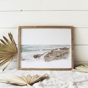 Santa Barbara Shoreside - Watercolor Beach, Home Decor, Ocean Art ...