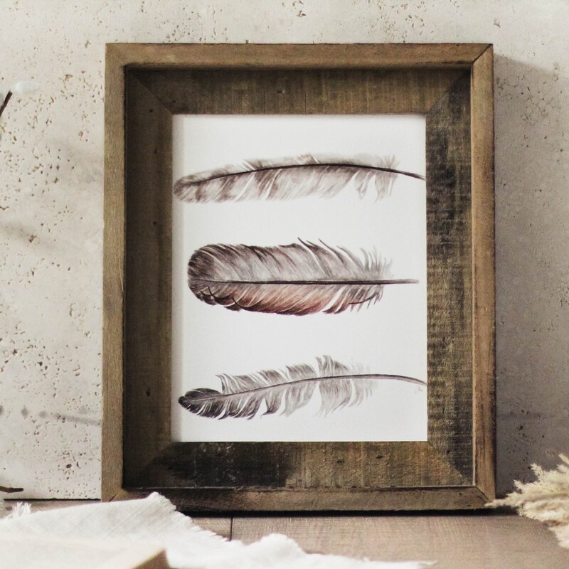 Feather Print - Etsy