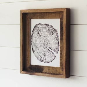 Tree Ring Art Print - Watercolor Tree Ring, Tree Art, Watercolor ...