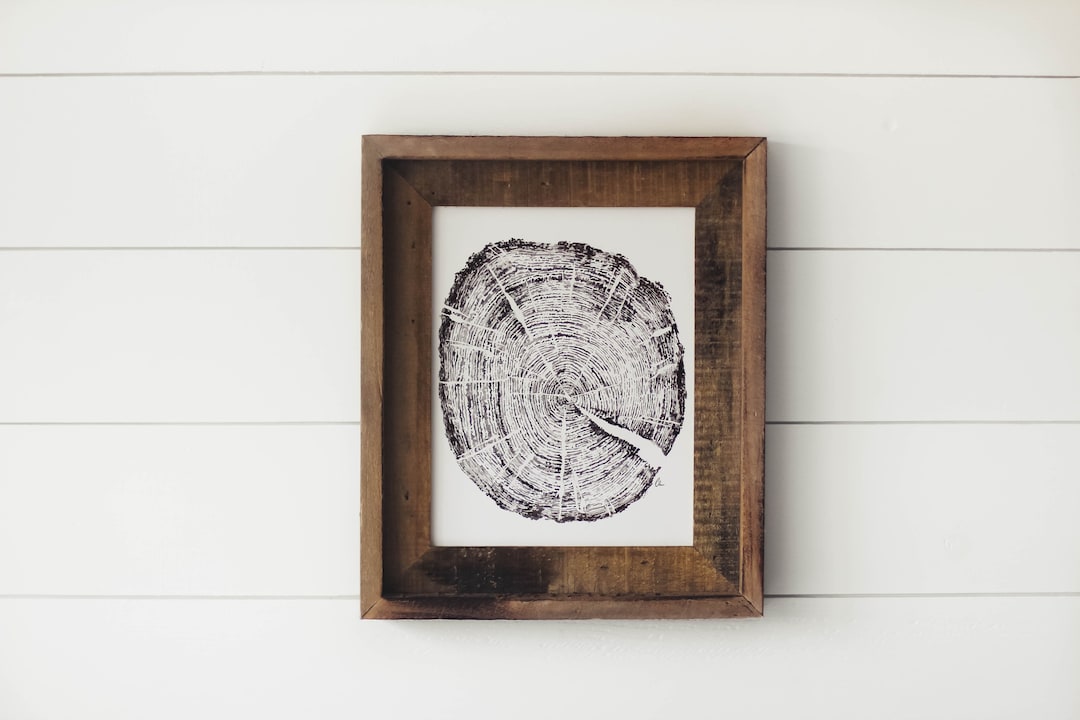 Tree Ring Art Print - Watercolor Tree Ring, Tree Art, Watercolor ...