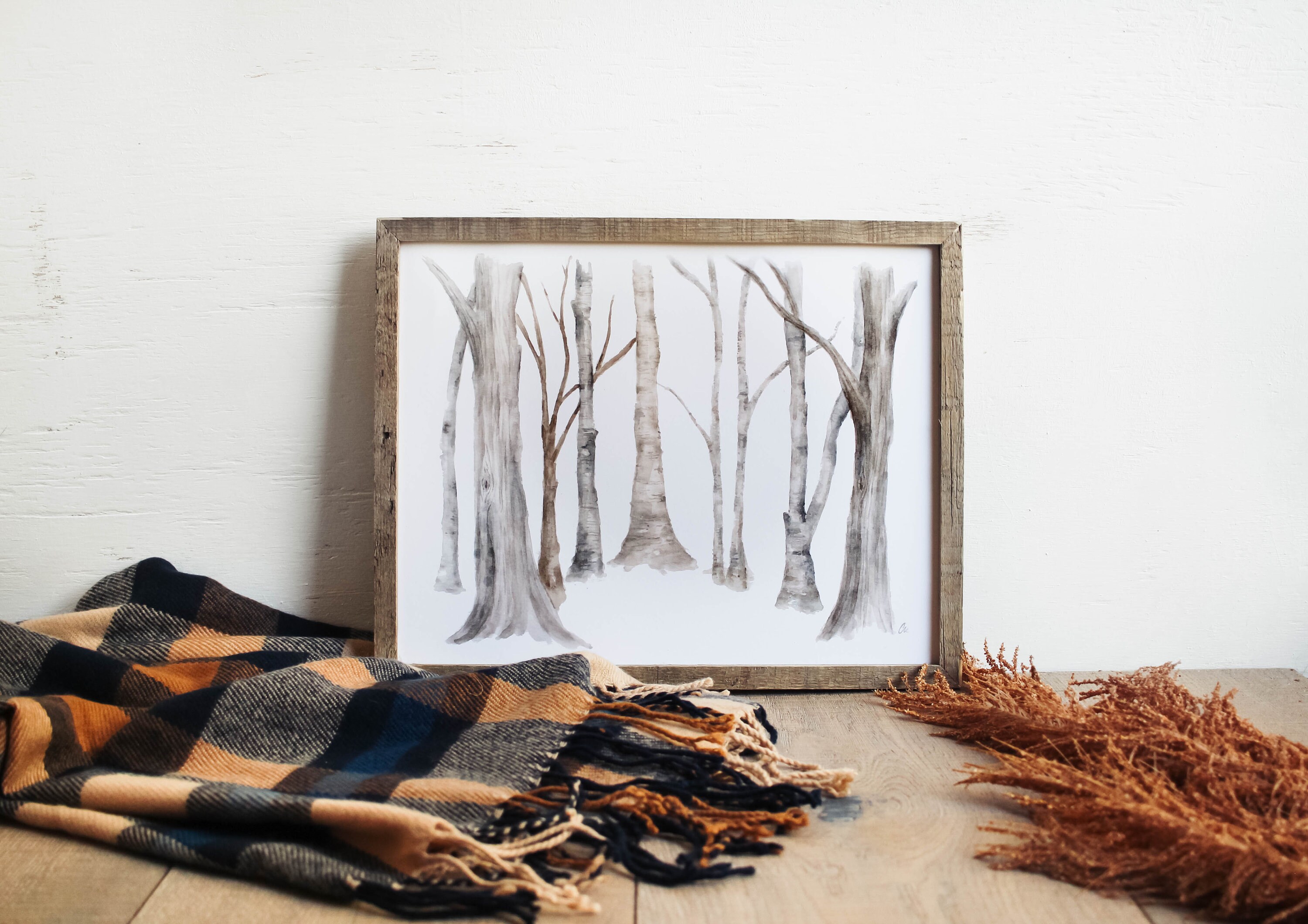 Fall Birch Trees Print Fall Trees Print Fall Print Fall | Etsy