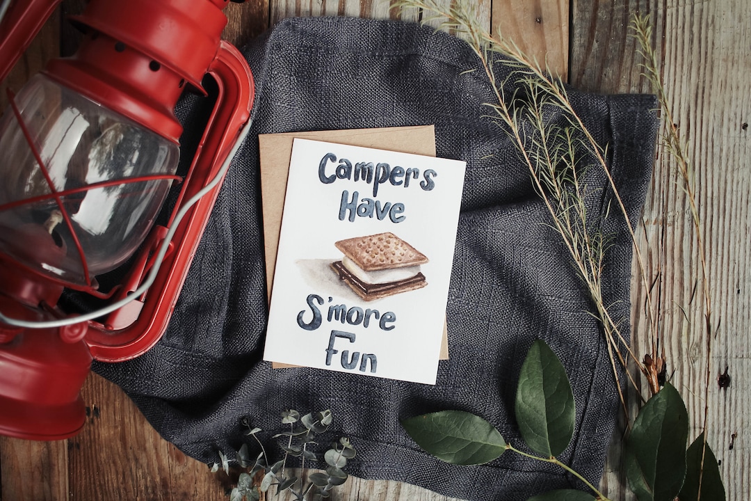 Campers Have S'more Fun Card - Camping Card, Note Card, Greeting Card ...