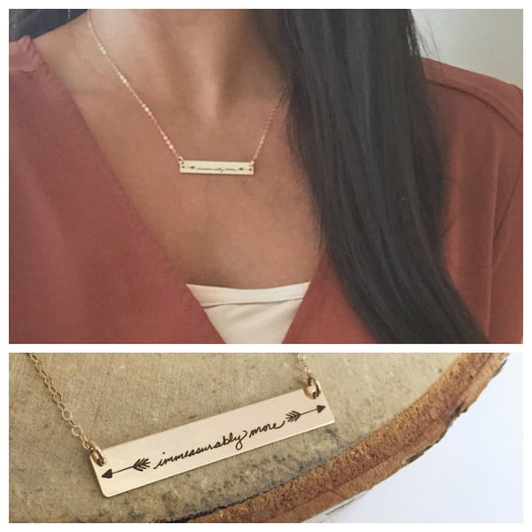 Handwritten Necklace - Etsy