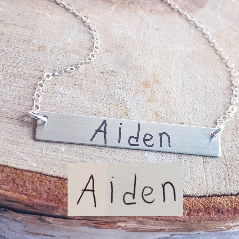 Handwriting Jewelry - Etsy