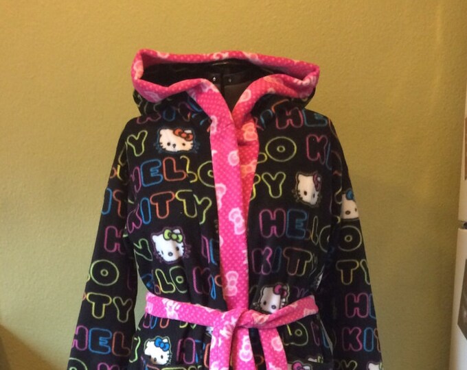 Hello Kitty Bathrobe - Etsy