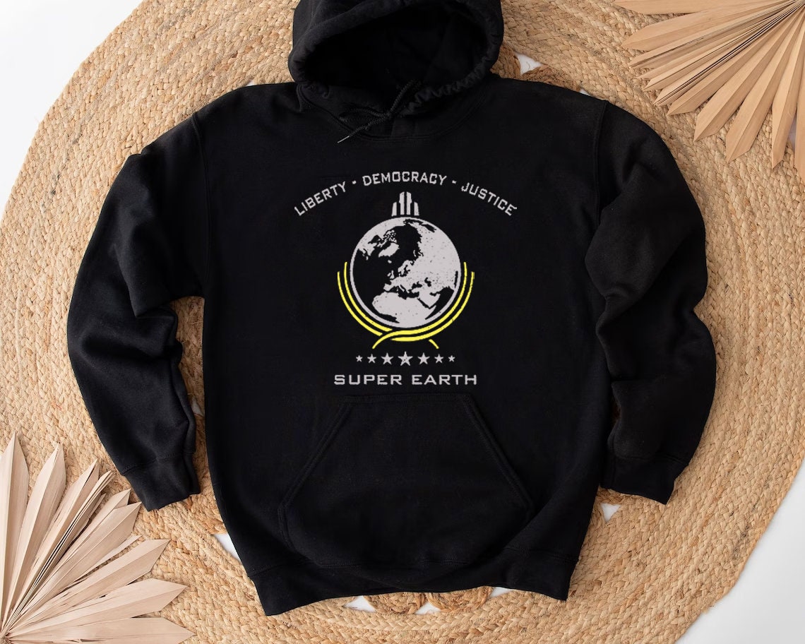 Super Earth Diving Into Hell for Liberty Shirt, Helldivers Shirt, Helldiver Hoodie, Super Earth ...