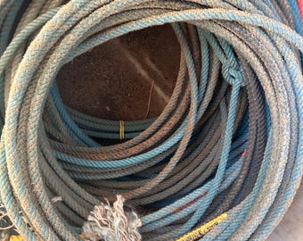 Real Used Cowboy Lariat-lasso Rope-western Decor-farmhouse Decor-rope ...