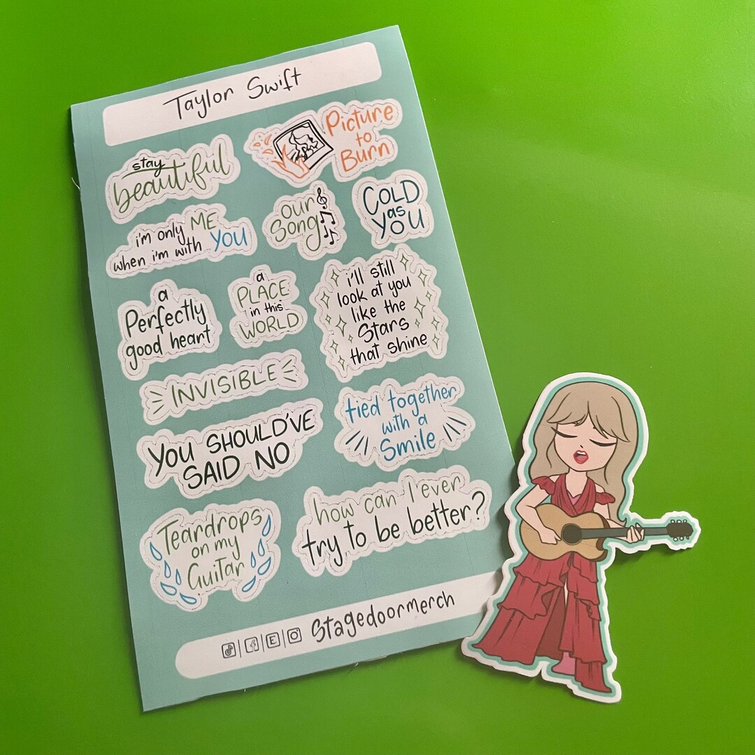 Swiftie Stickers Debut - Etsy