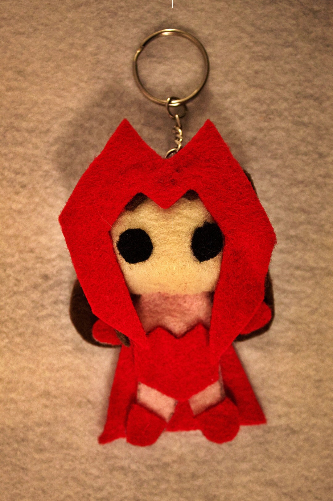 Mini Scarlet Witch Plushie Keychain - Etsy