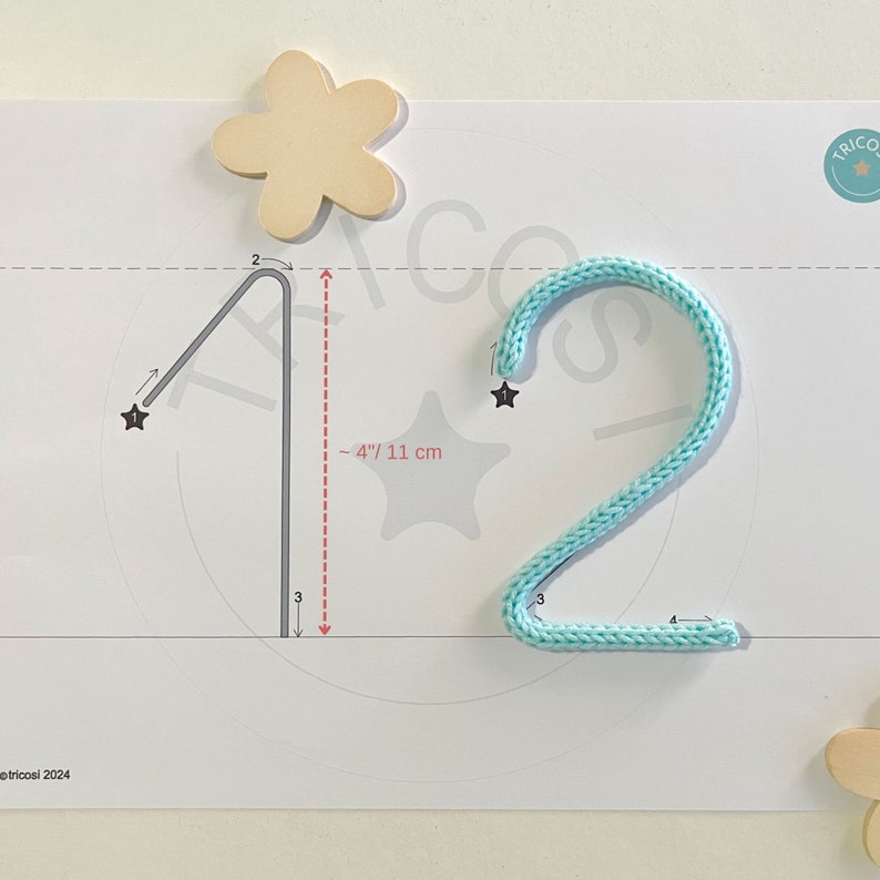Numbers Template for Knitted Wire Art, Printable Template for Wire Art ...