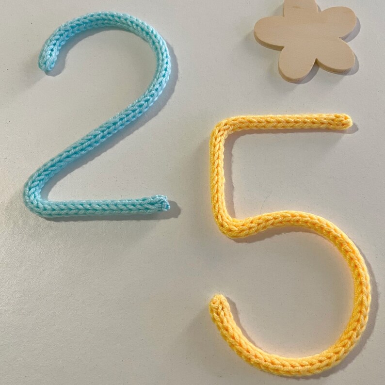 Numbers Template for Knitted Wire Art, Printable Template for Wire Art ...