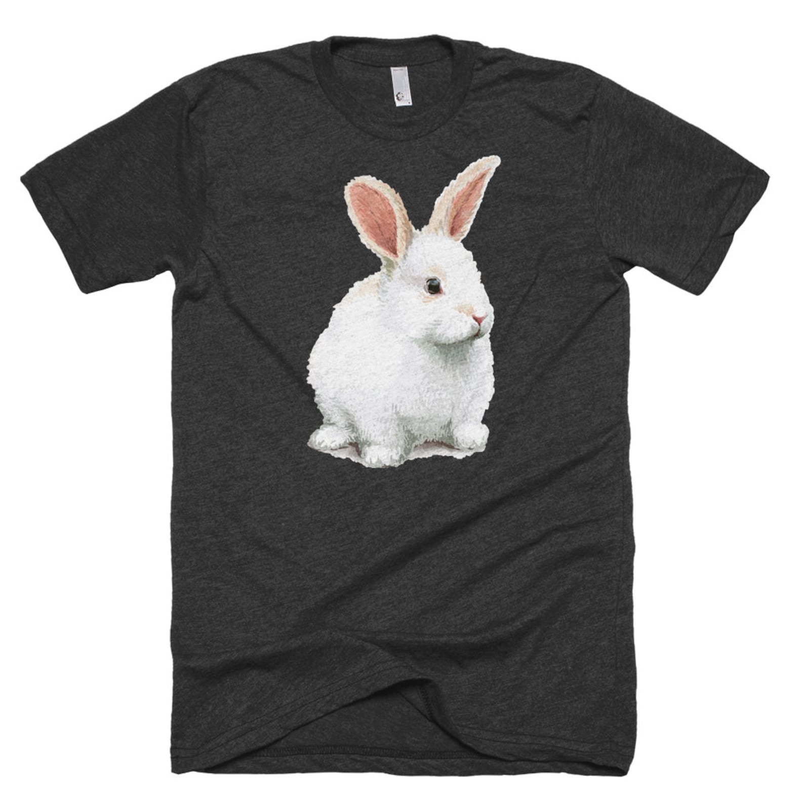 Bunny T Shirt White Rabbit Tee Wonderland Tee White - Etsy España