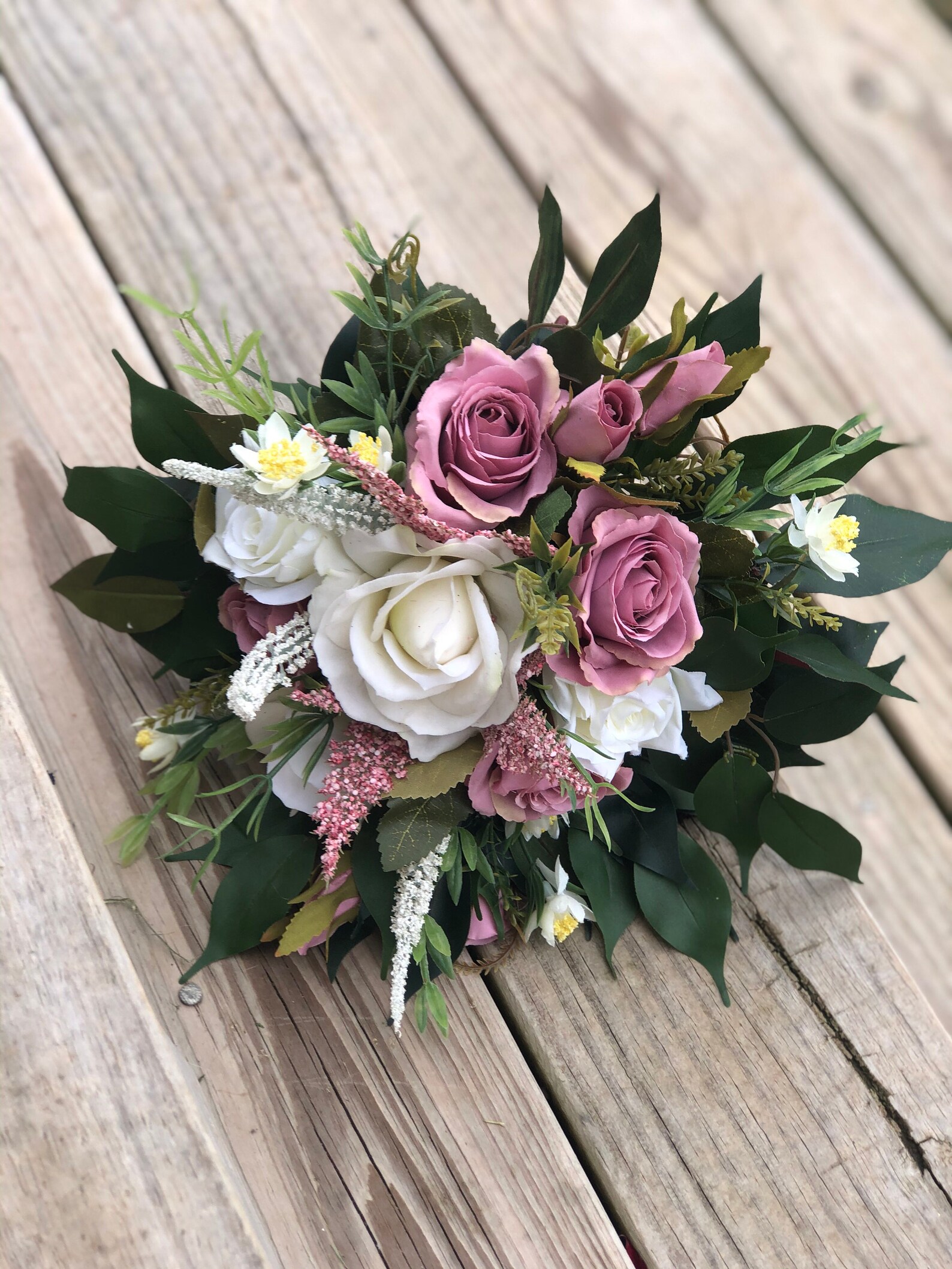 Dusty Rose Bouquet Mauve Brides Bouquet Bridal Bouquet - Etsy