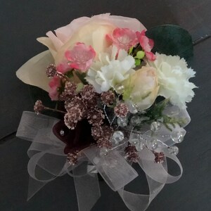 Blush Wristlets, Dusty Rose, Soft Pink Mothers Corsages, Pinned ...