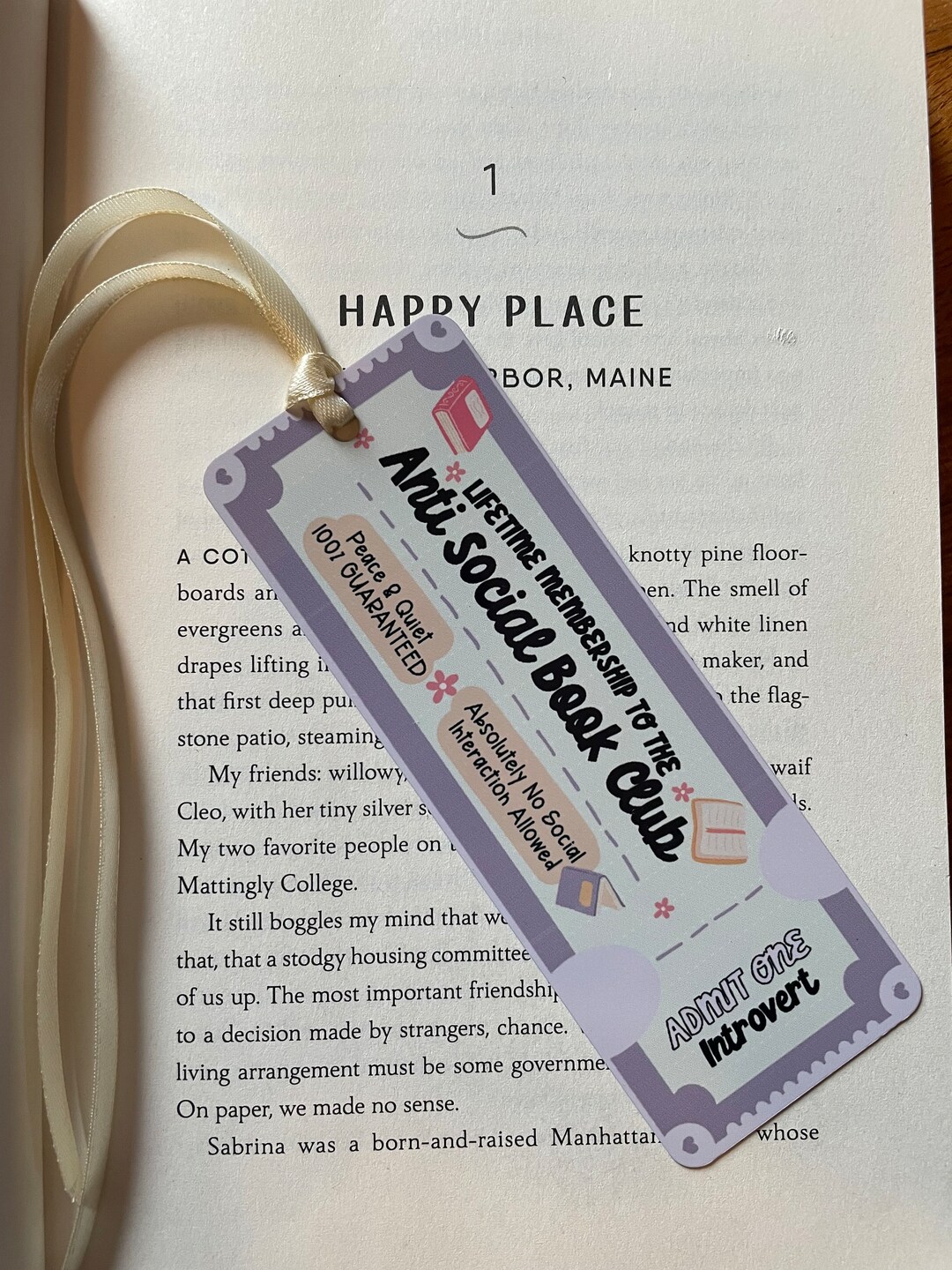 Anti-social Book Club Bookmark | Cute Bookmark | Sublimation Aluminum ...