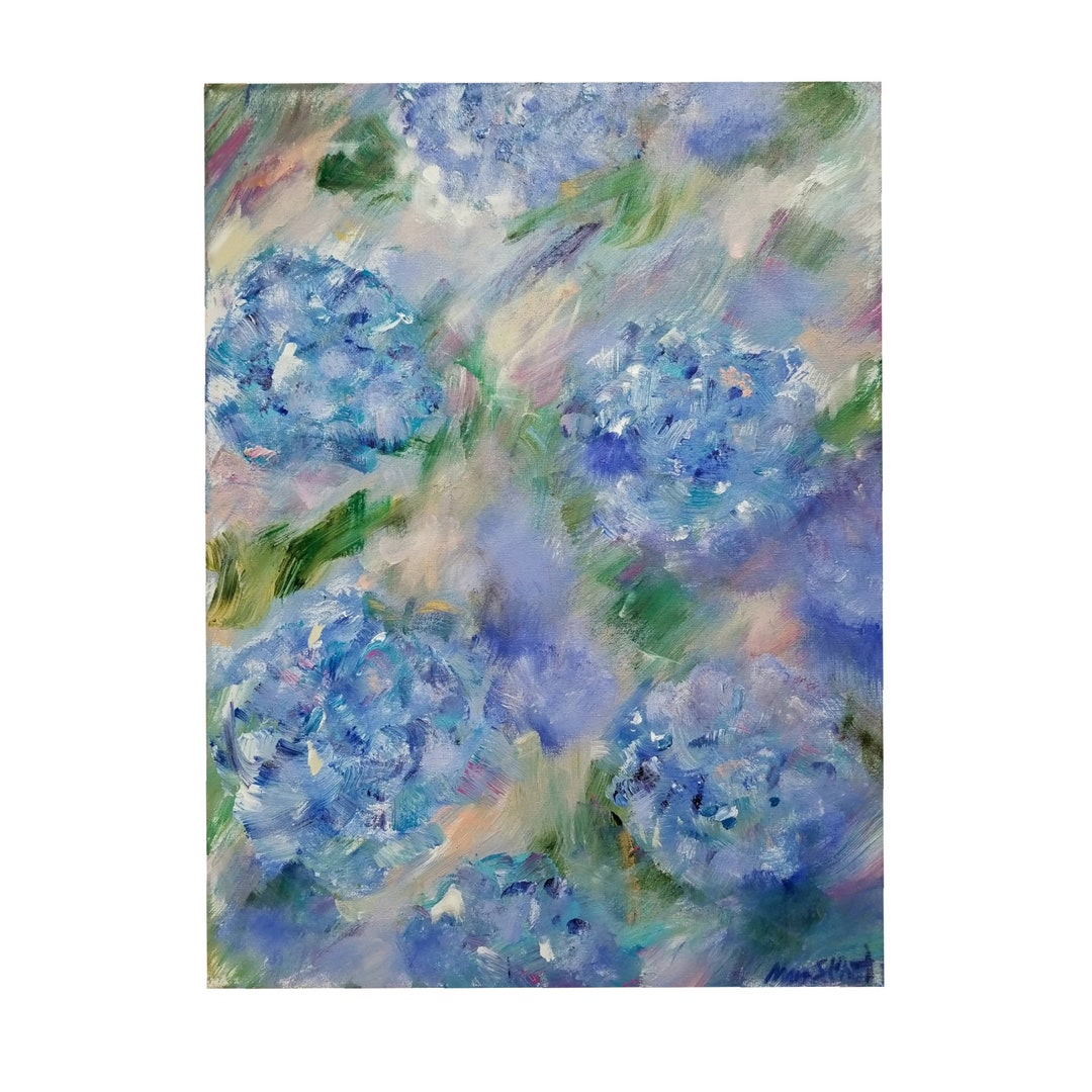 Hydrangeas En Masse - Original Impressionist Hydrangea Painting - Etsy