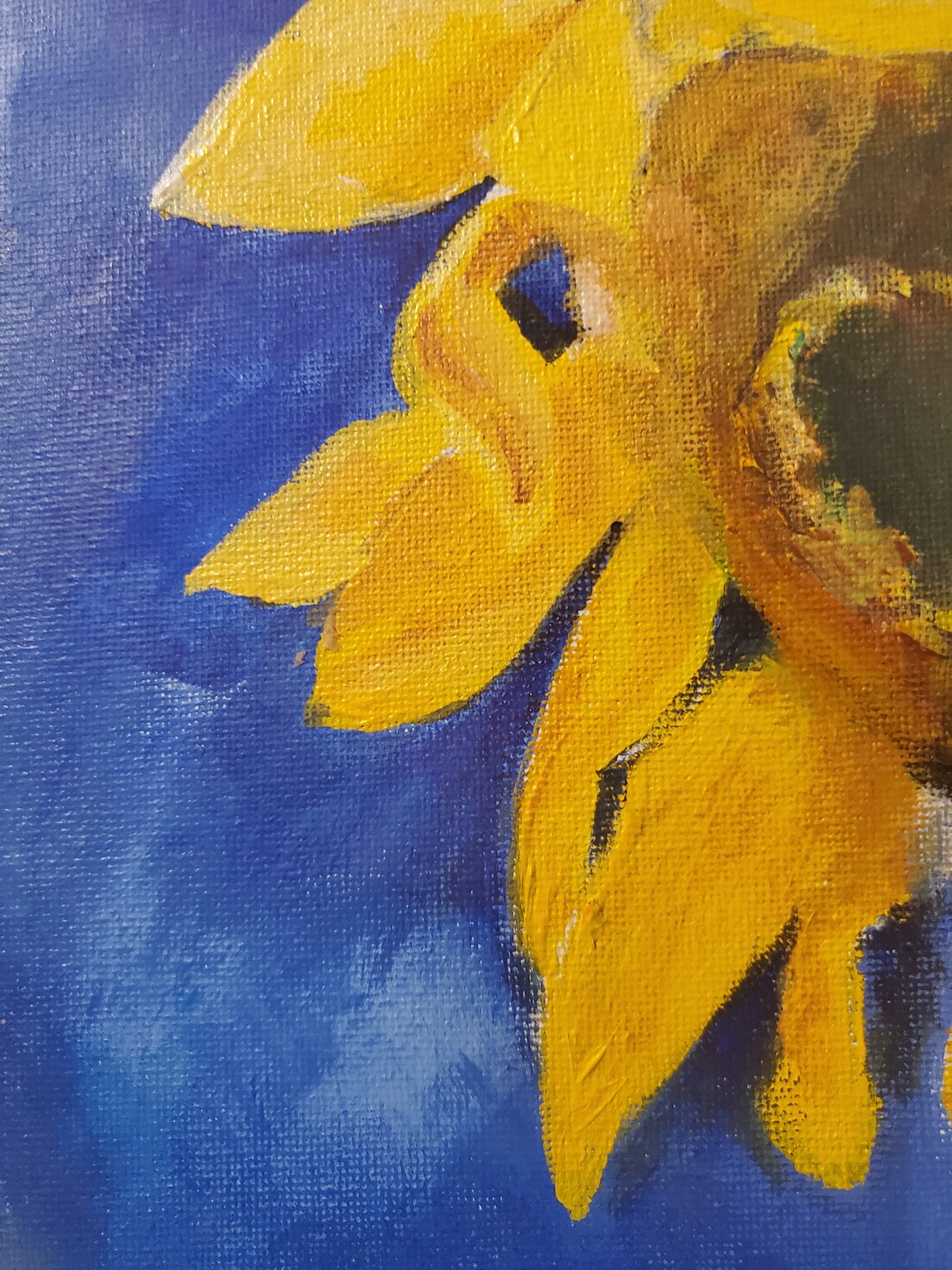 The Guardian - Impressionist Sunflower Painting - Etsy