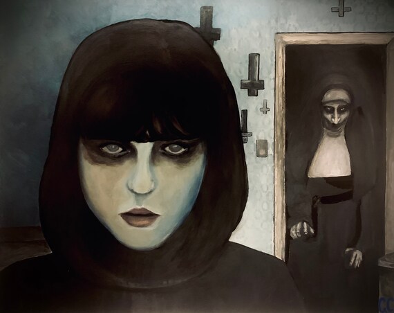 The Conjuring 2: Janet and Valak. Giclee PRINT of Original - Etsy
