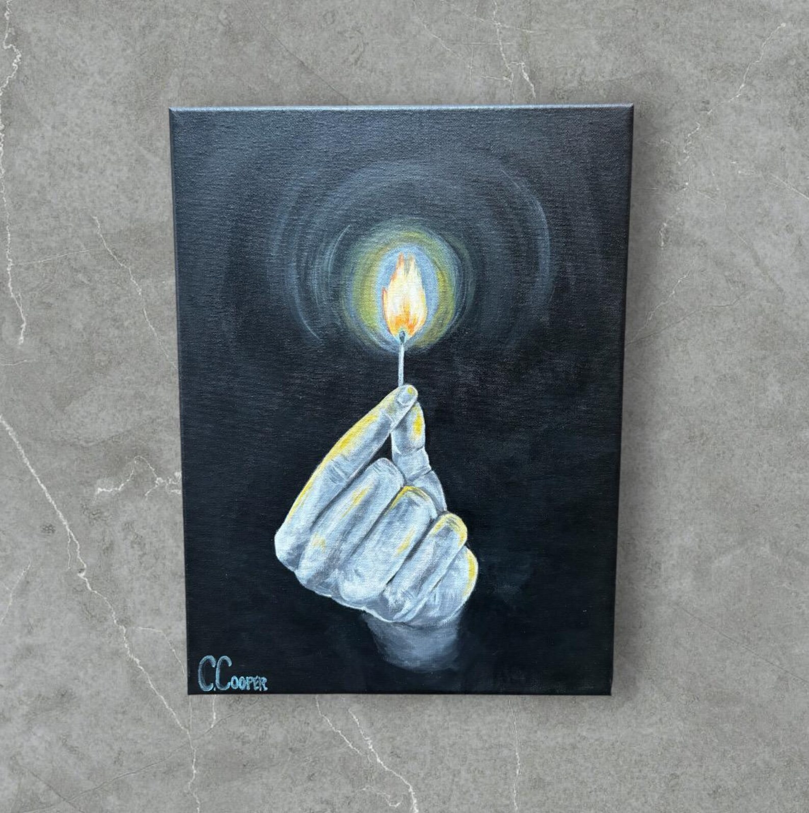 A Light - Original Acrylic Painting on 12x16” Canvas - Etsy