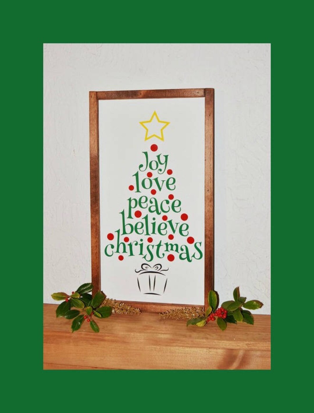 Christmas Tree Made of Words | Word Christmas Tree | Tree Made of Words ...