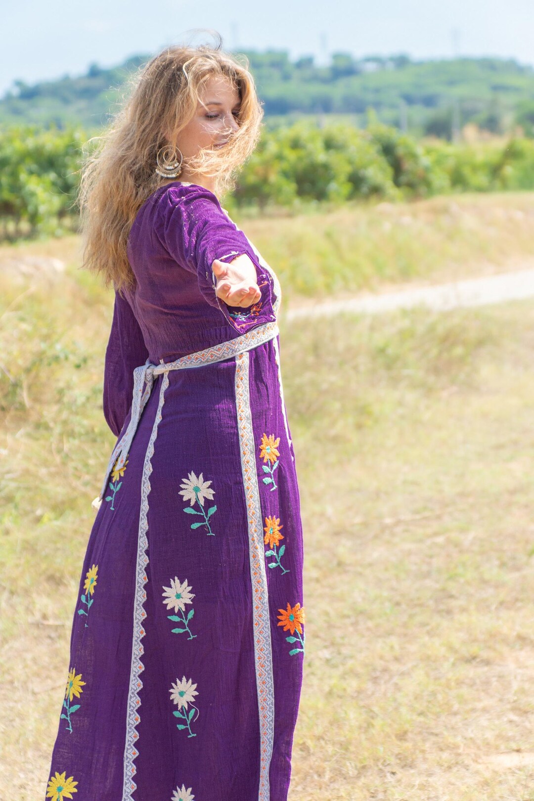 Authentique Unique Original Vintage Boho Hippie Retro Flower Power ...