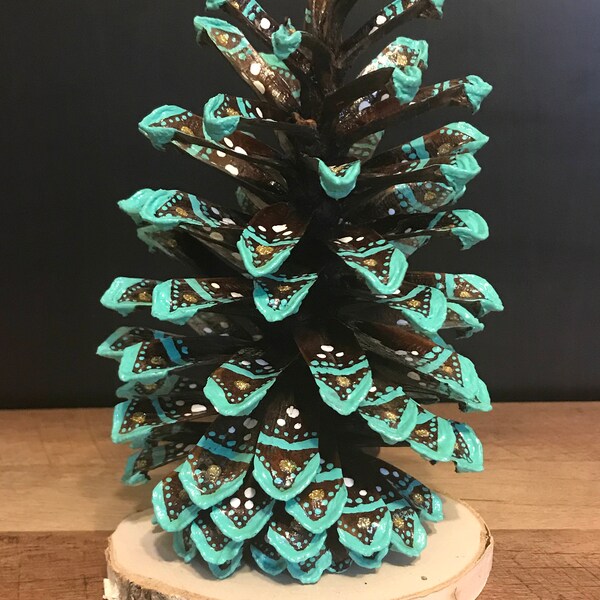 Painted Pinecones - Etsy