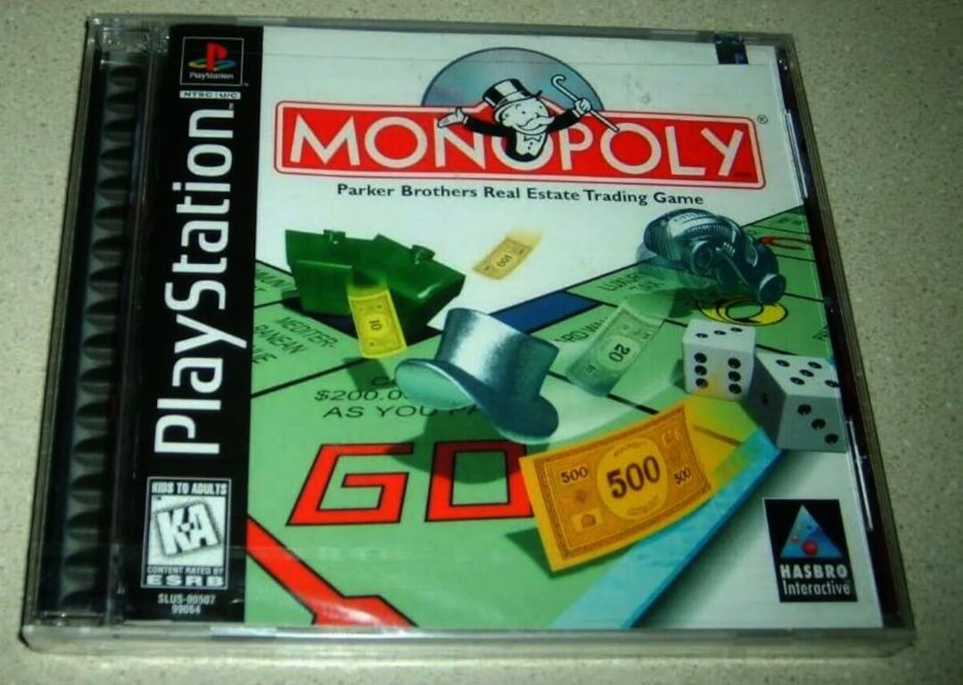 Monopoly sony Playstation 1, 1998 PS1 Brand NEW Black Label FACTORY ...