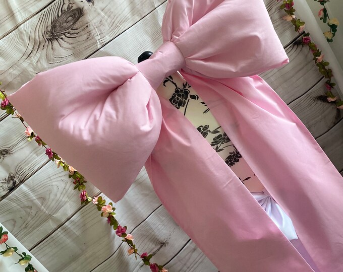 Blush Pink Velvet Christmas Tree Bow for Wreath, Lantern Bow Decoration ...