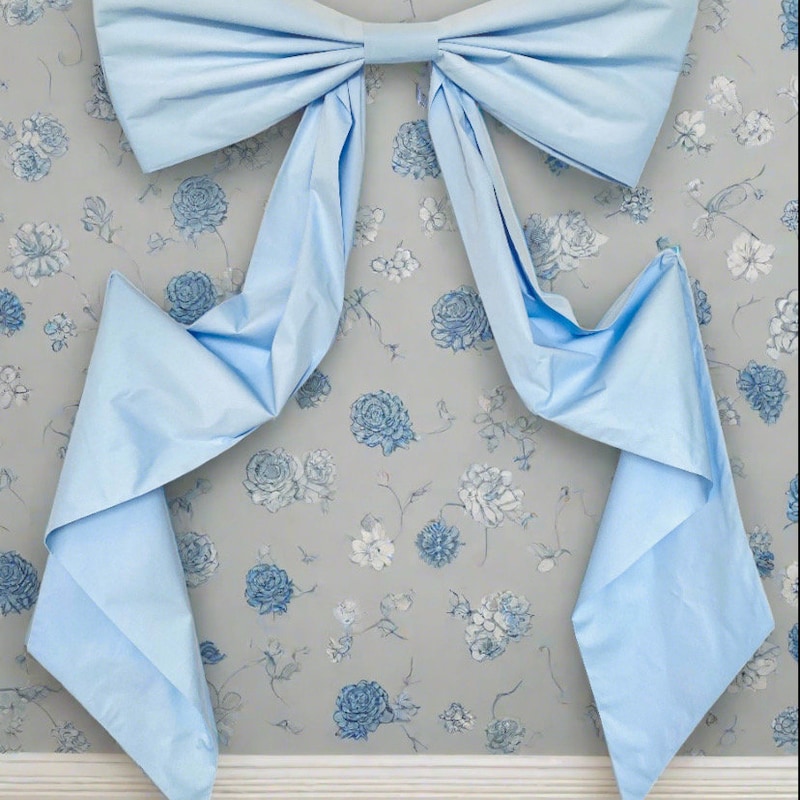 Big Blue Bows - Etsy