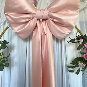 Large Satin Wall Bow in Pink, Big Bow for Events, Rooms or Nurseries - Etsy