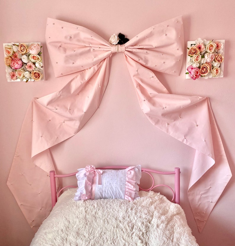 Pearl Wall Bow, Large Wall Bow, Handstitched Pearl Bow, Room Decor - Etsy