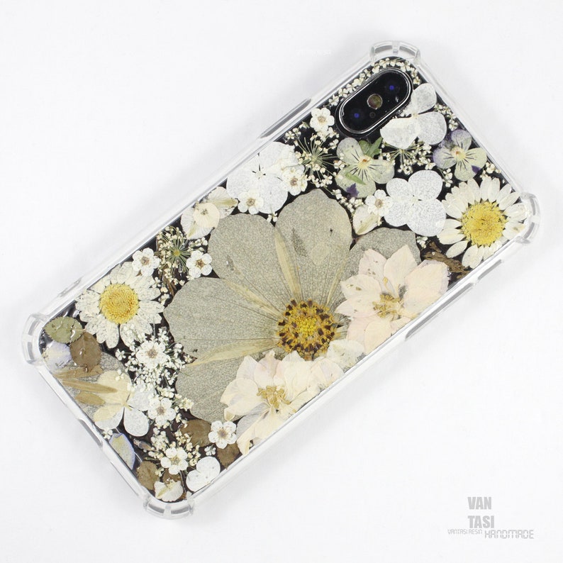 Vintage Botanical Custom Pressed Flower Phone Case Cover for Samsung ...