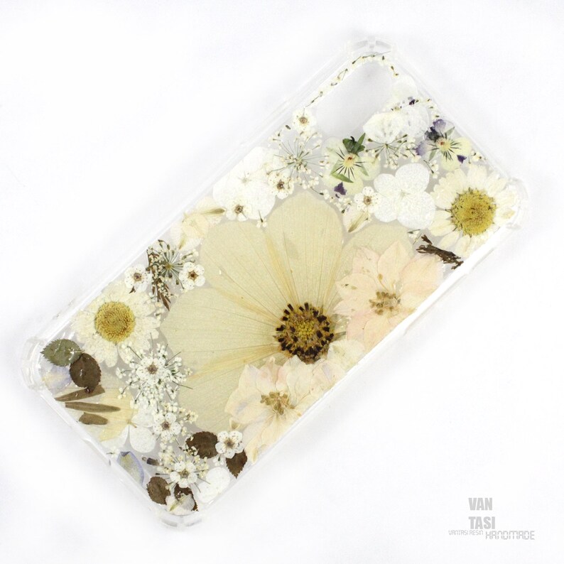 Vintage Botanical Custom Pressed Flower Phone Case Cover for Samsung ...