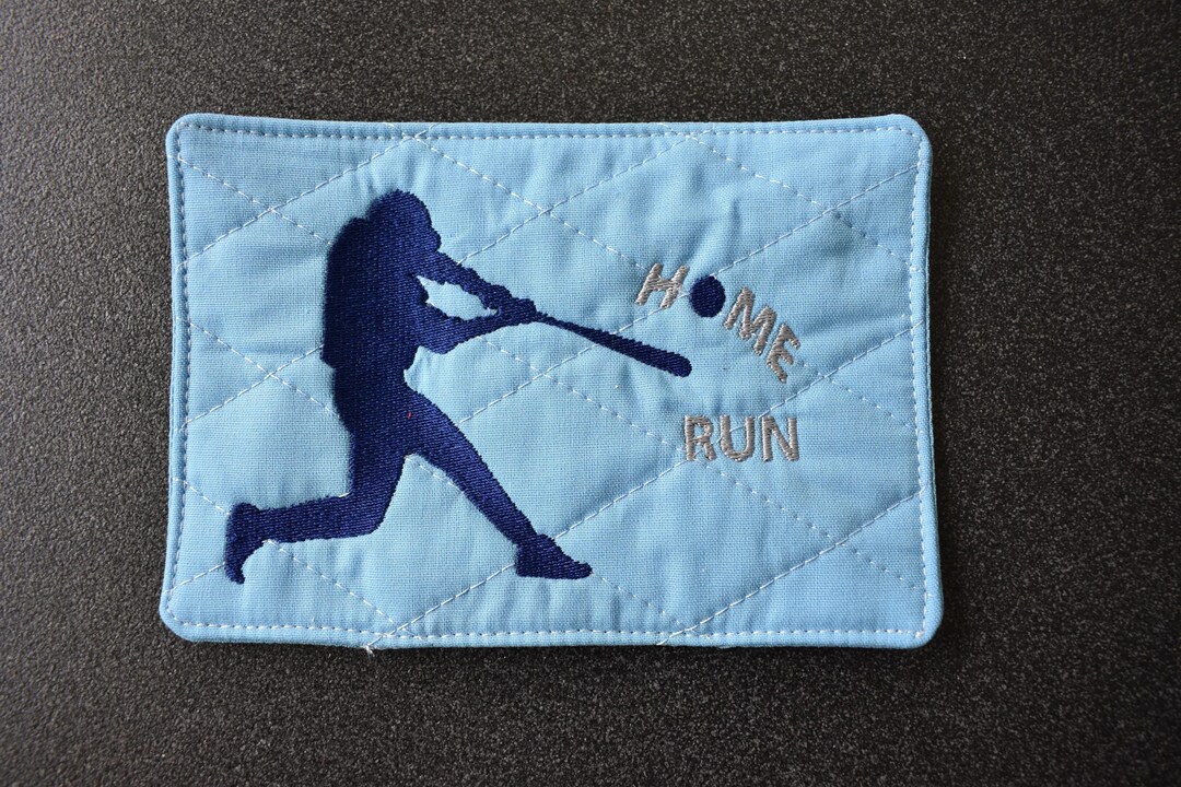 Digital Embroidery Design Baseball Mug Rug - Etsy