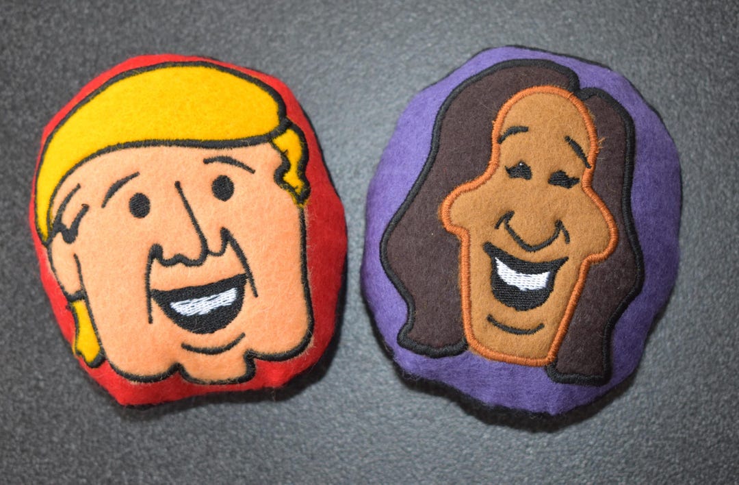 Digital Embroidery Design Donald Trump & Kamala Harris Softie Toy ...